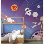 Reis door de ruimte | Ruimte behang voor kinderen ~ Walloha